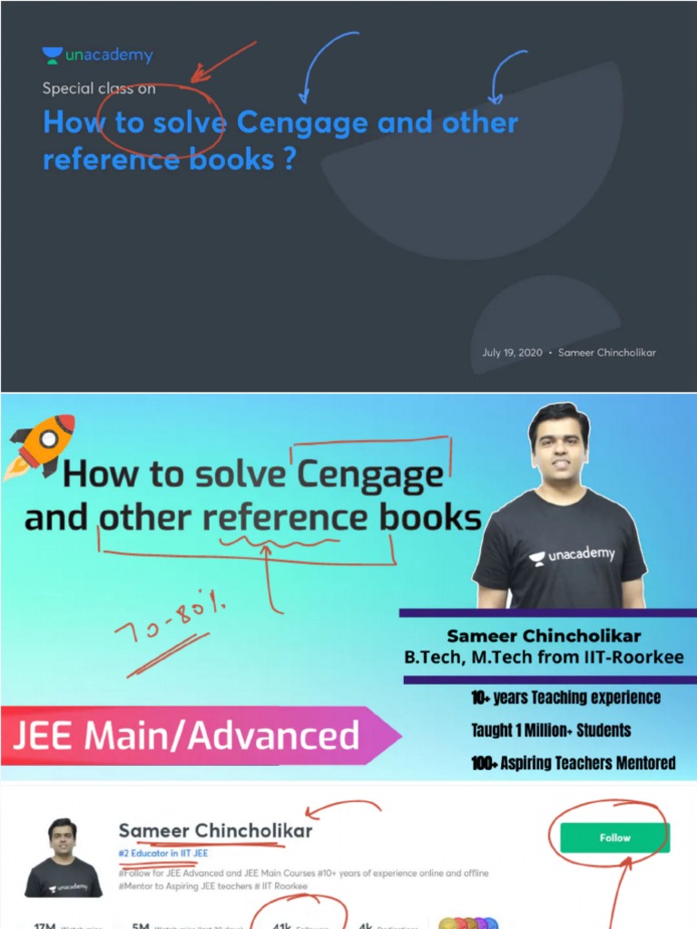 How_to_solve_Cengage_and_other_reference_books__with_anno (1) | PDF