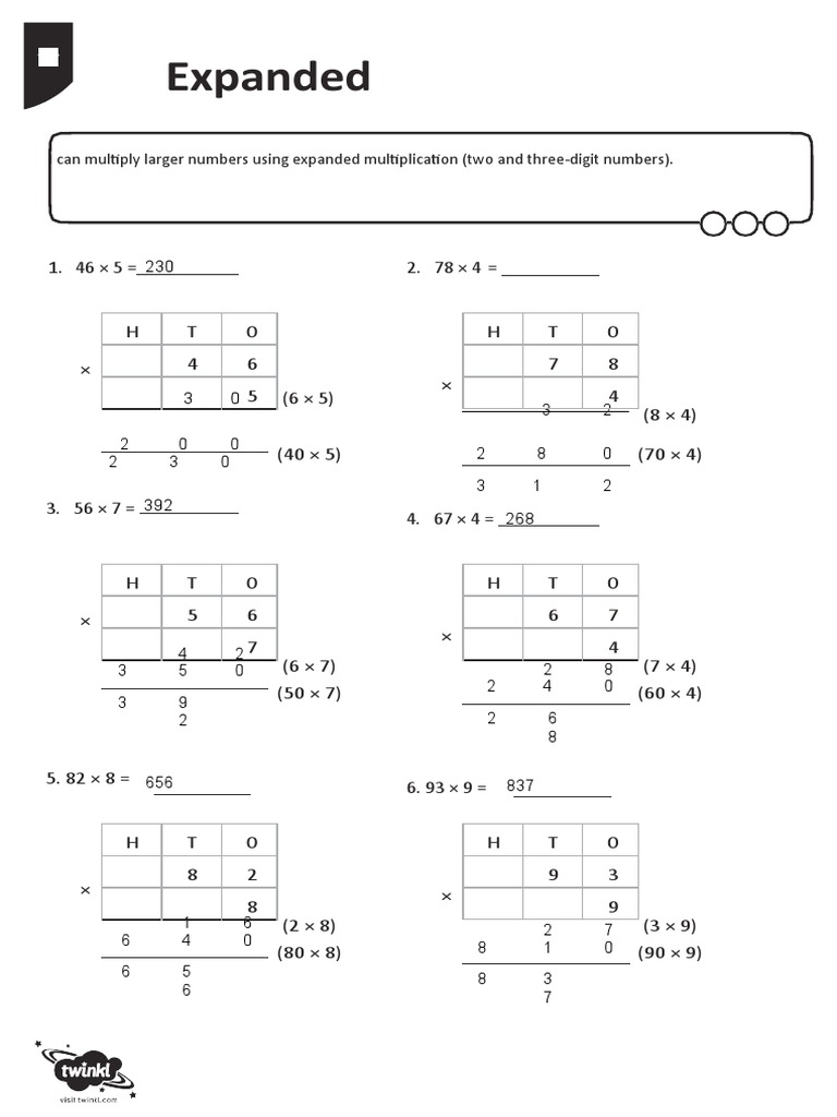 Multiplication | Download Free PDF | Multiplication | Written Communication