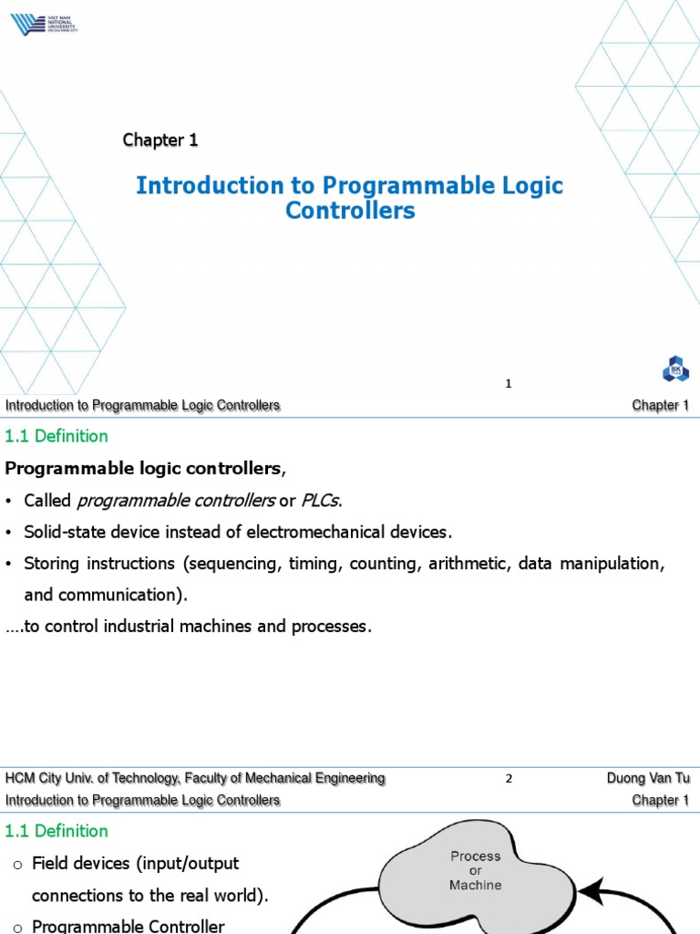 Chapter 1 - Introduction To Programmable Logic Controllers | PDF