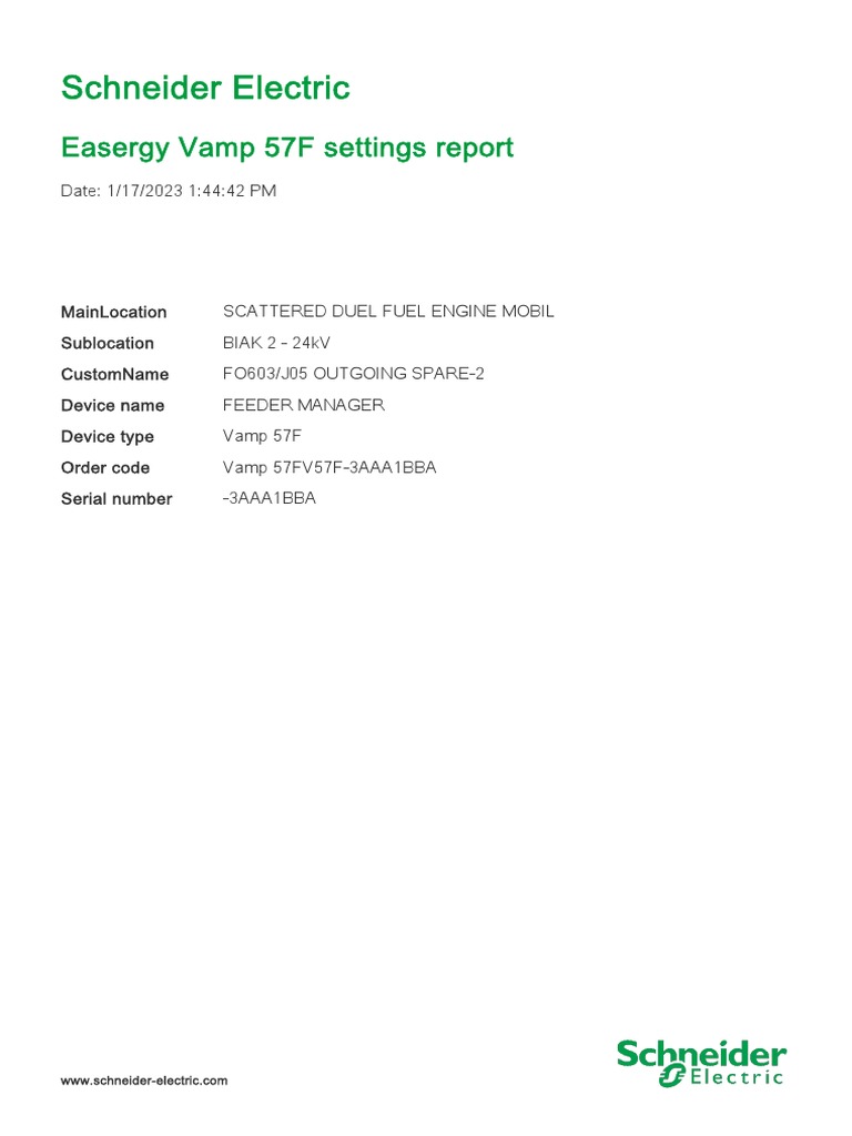 Easergy Vamp 57F Event Buffer 2023-01-17 13-44-42 | PDF | Electrical ...