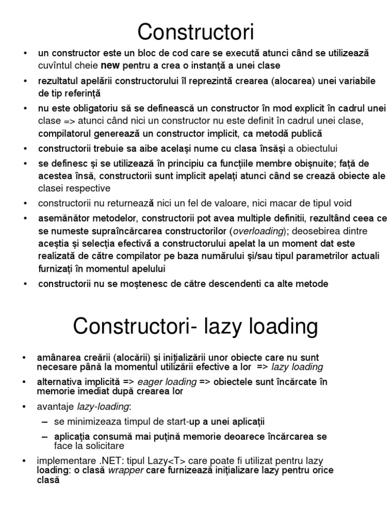 POO Curs 02 2023 | PDF