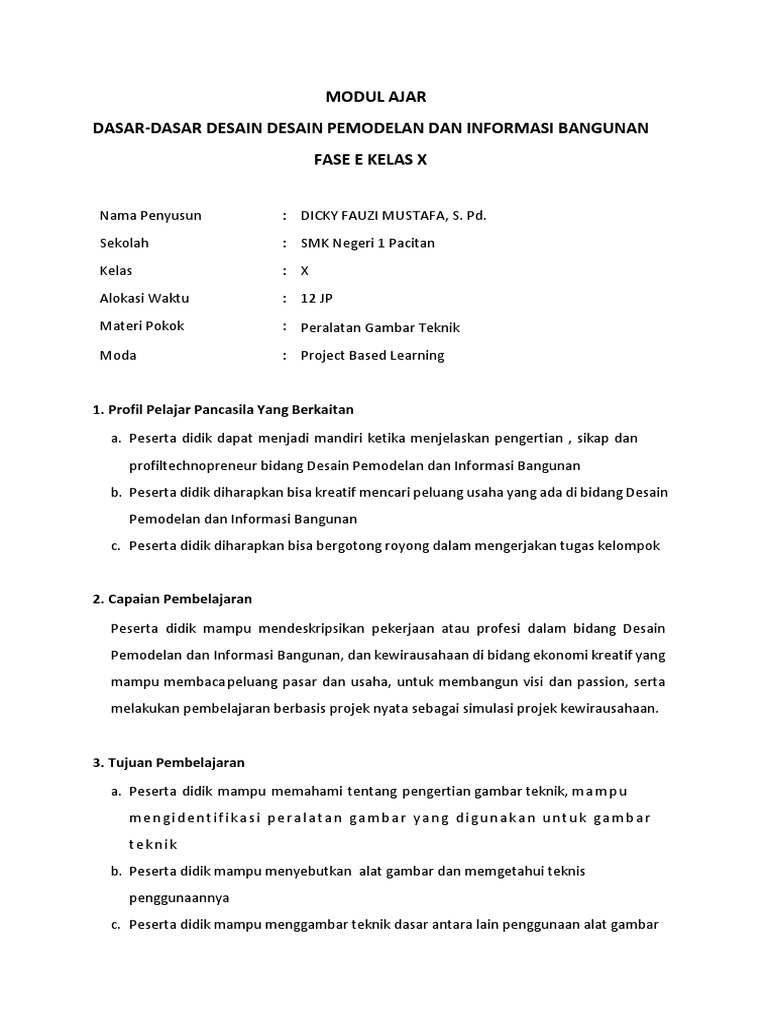 Modul Fase F Dpib | PDF