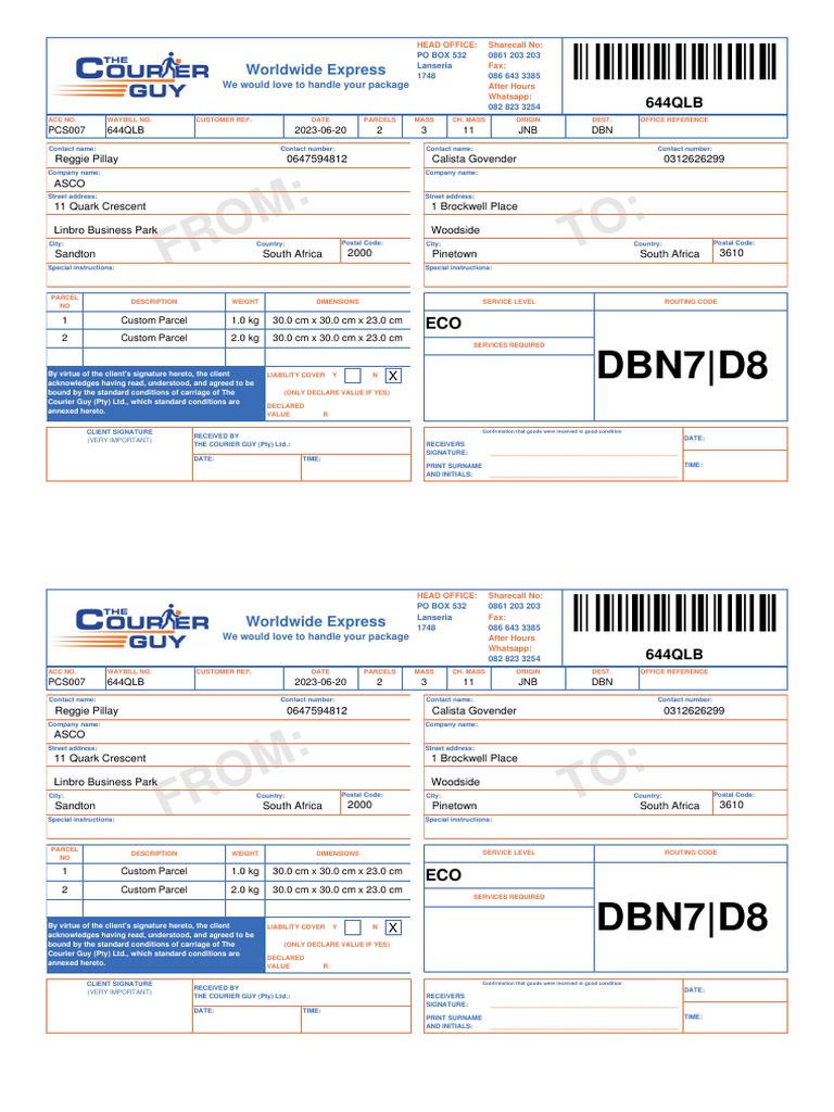 Label 7 644QLB | PDF