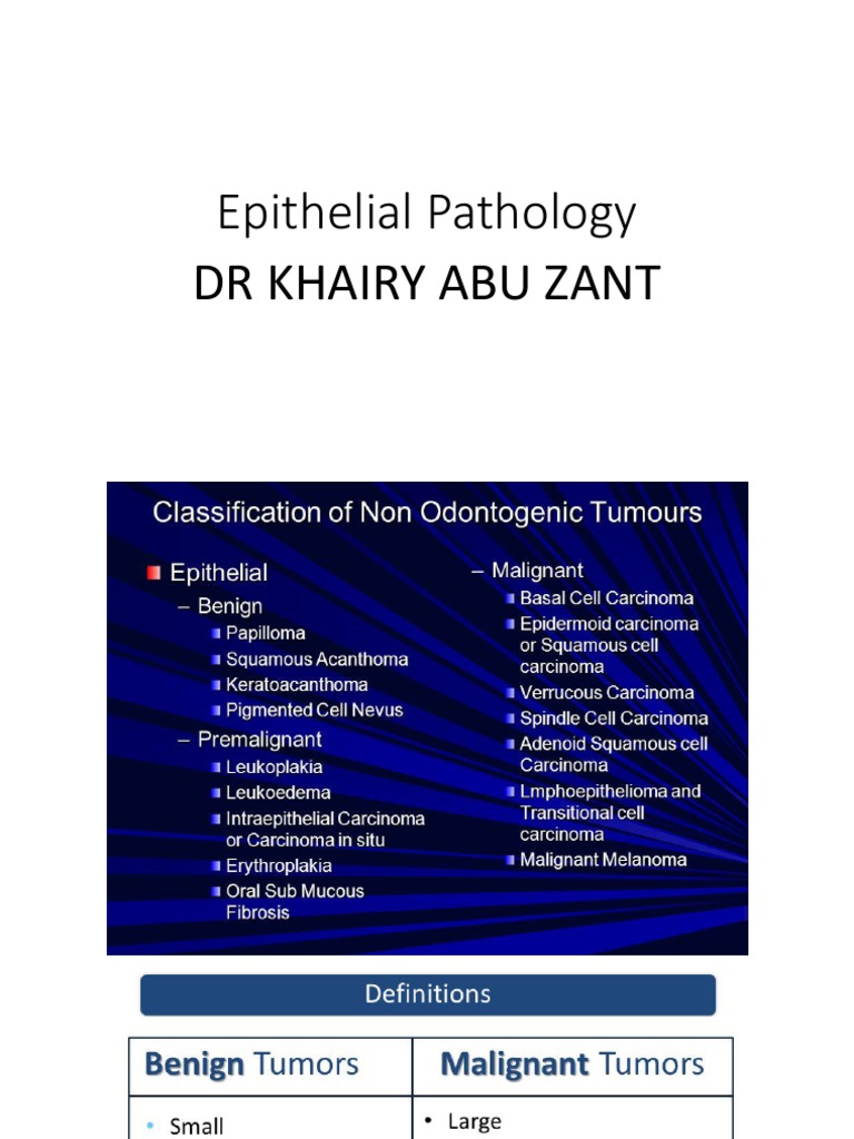 Epithelial Pathology Pdf