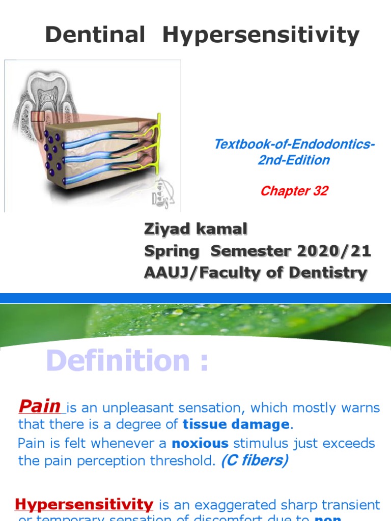 Dentin Hypersensitivity Slides | PDF | Dentin | Dentistry Branches
