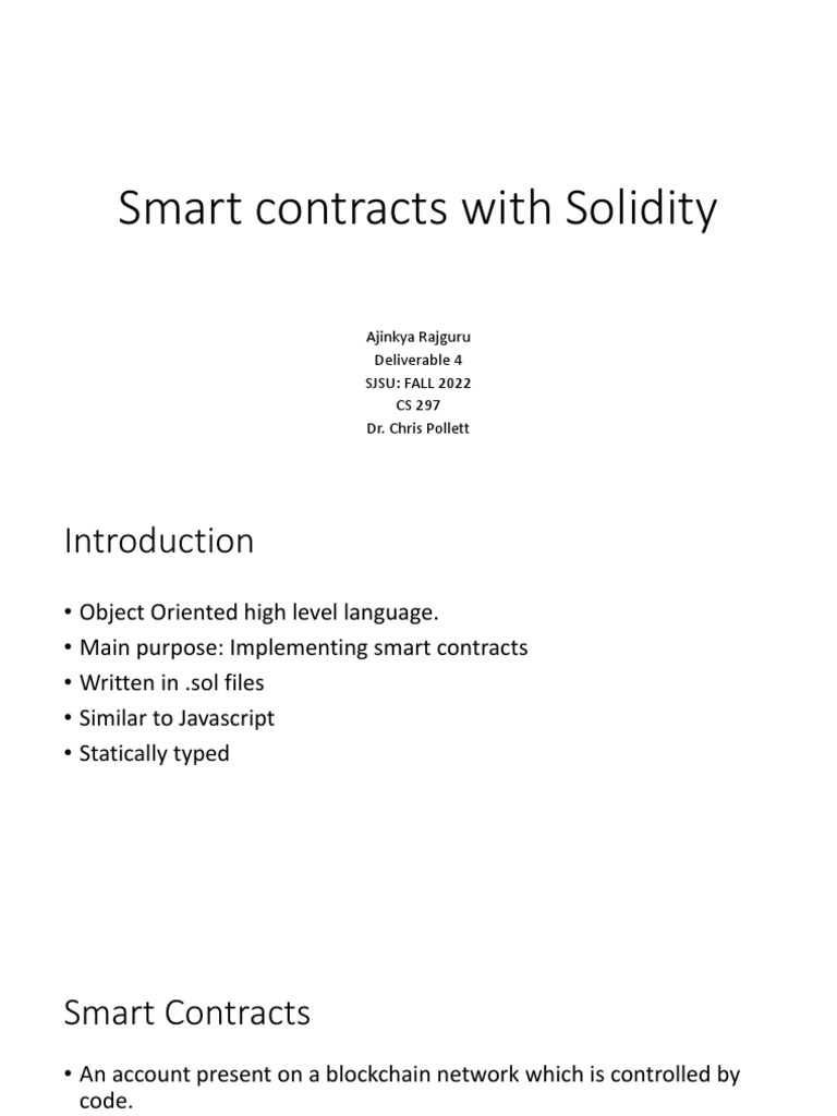 Solidity Pdf Computer Programming Systems Engineering