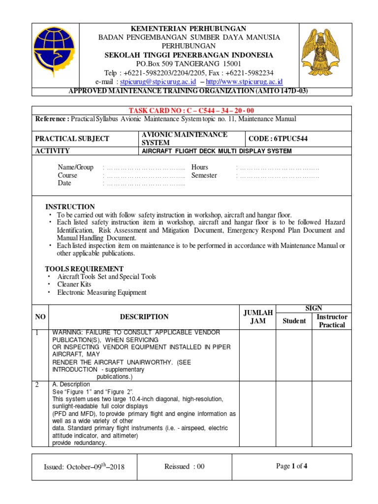Aircraft Flight Deck Multi Display System | PDF | Equipment | Measuring ...