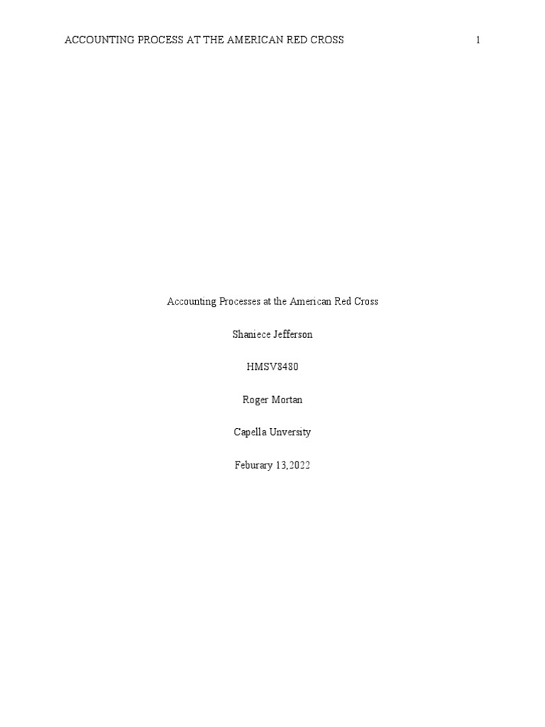 American Red Cross Accounting Overview | PDF | Revenue | Expense