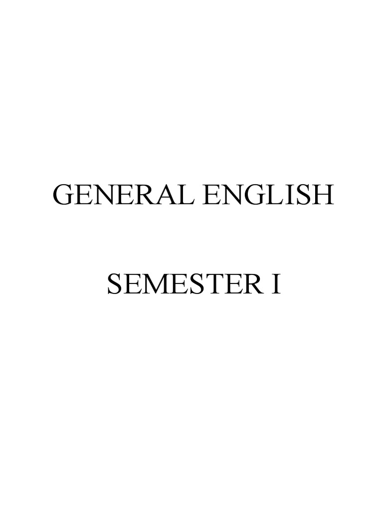 General English | PDF