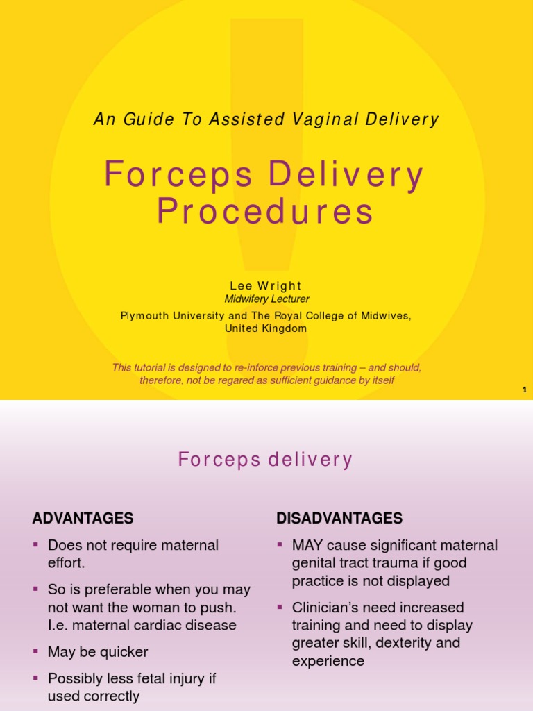 2.5 - Tutorials For Midwives - Forceps Delivery Procedures | PDF ...
