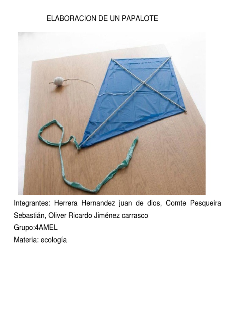 Cómo hacer un papalote casero | PDF | Cometa | Papel