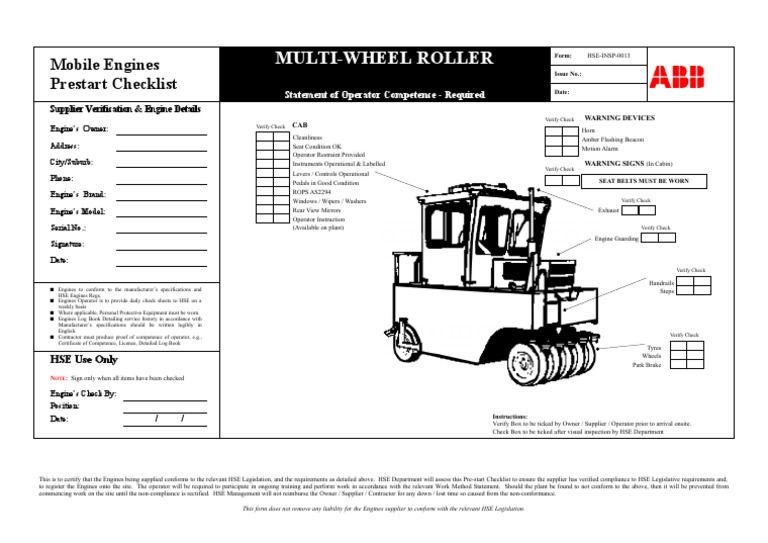 13 INSP 0013 MultiWheel Roller Check | PDF | Private Transport | Car