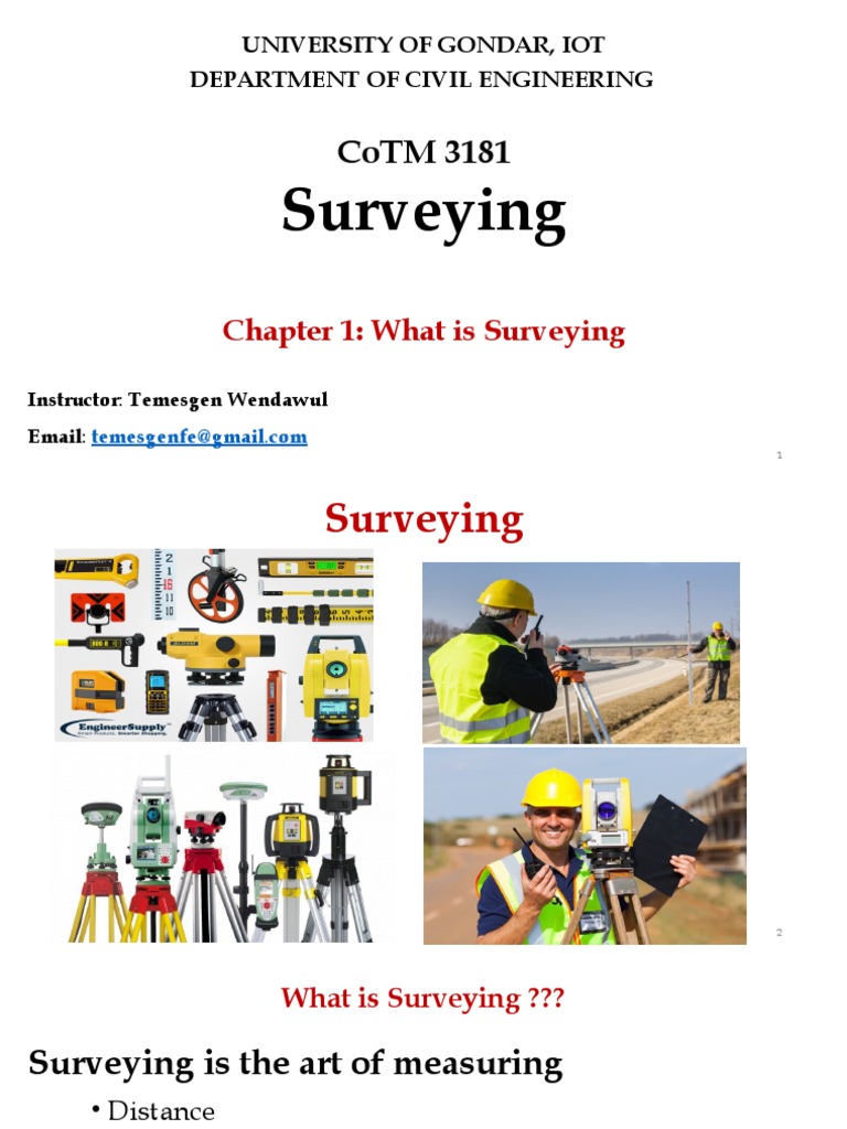 Cotm 3181: Surveying | PDF | Surveying | Observational Error