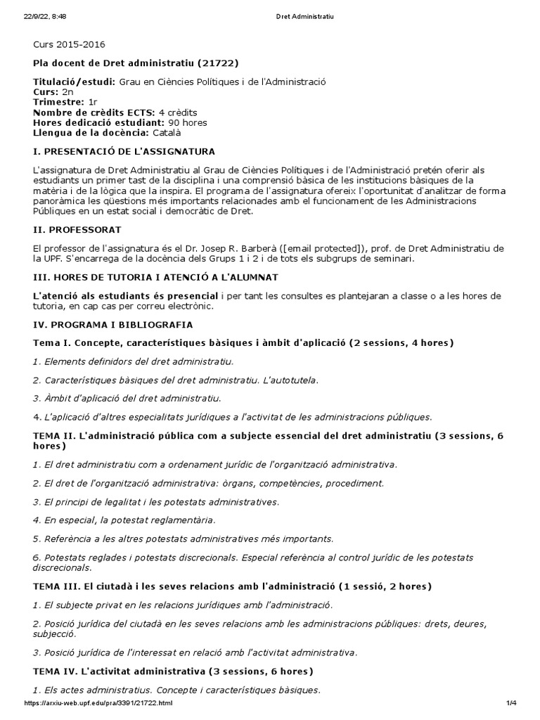 Dret Administratiu | PDF