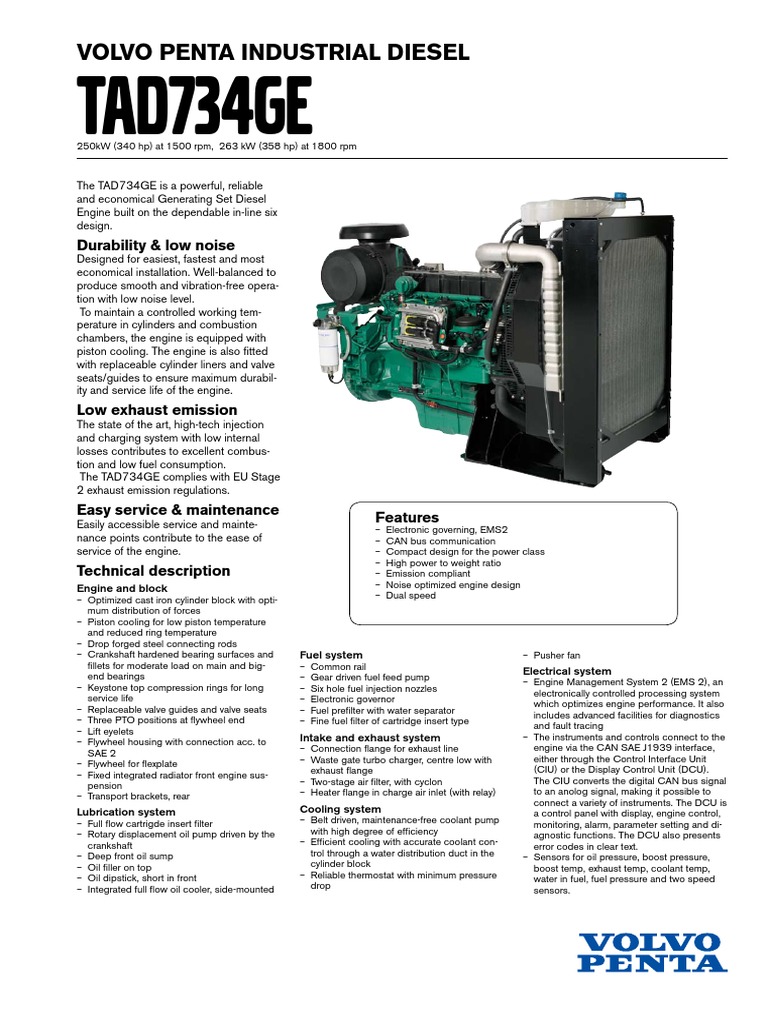 Tad 734 Ge | PDF | Engines | Piston
