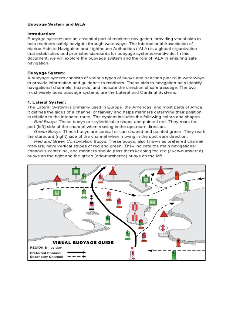 IALA Buoyage System Overview | PDF