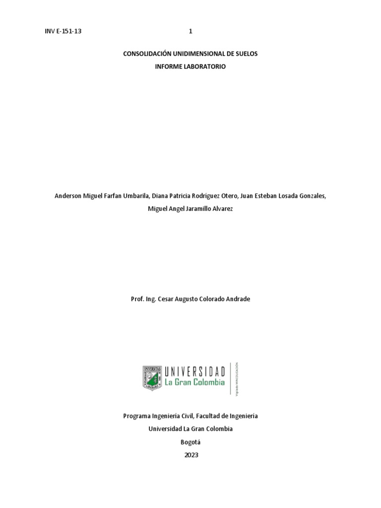 Consolidacion | PDF | Hora | Medición