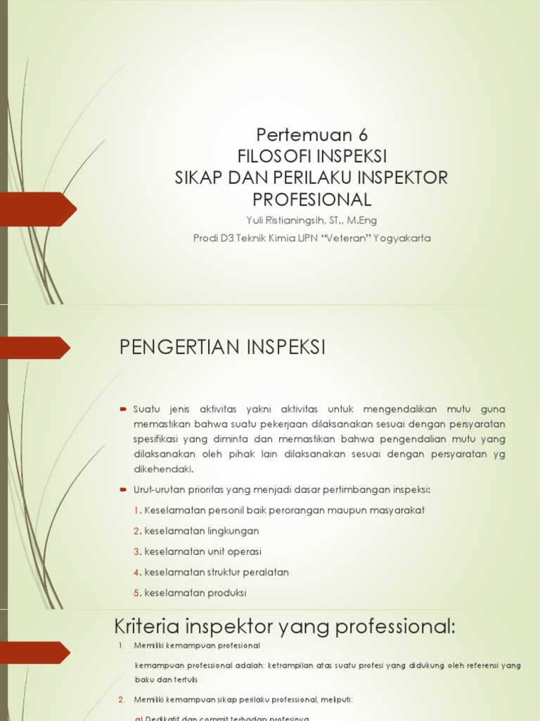 Pertemuan 6 Filosofi Inspeksi | PDF | Komputer