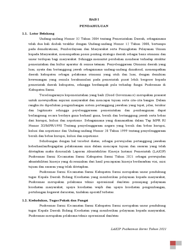 Lakip PKM Sarmi 2022 | PDF