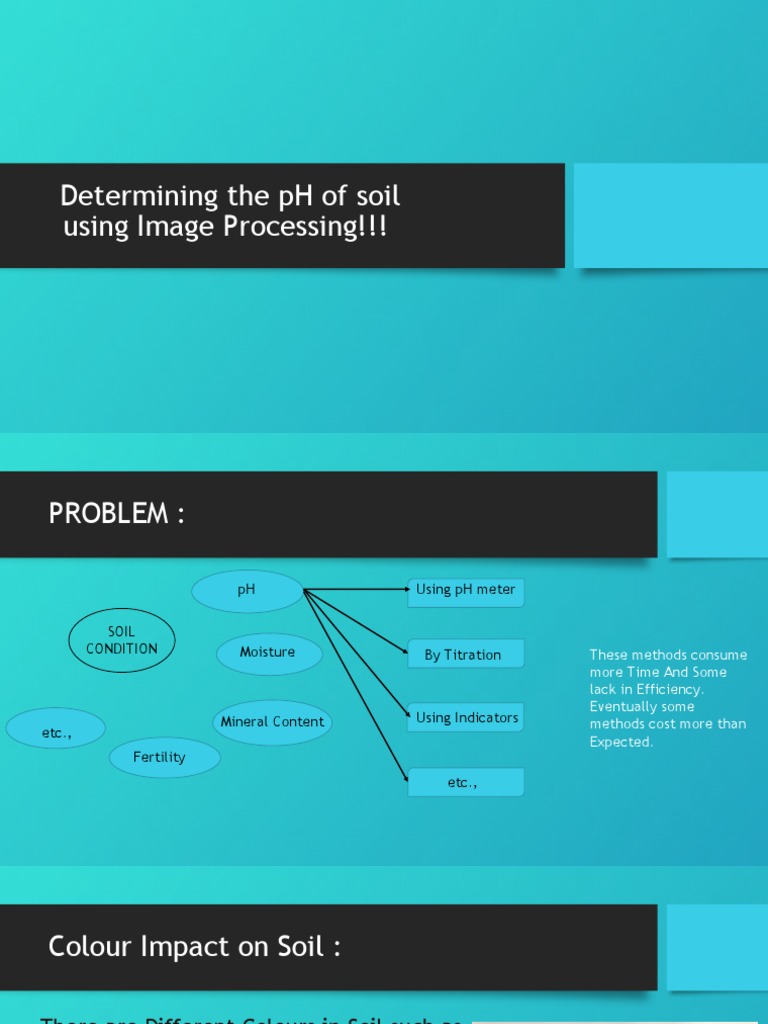 Determining The PH of Soil Using Image Processing | PDF