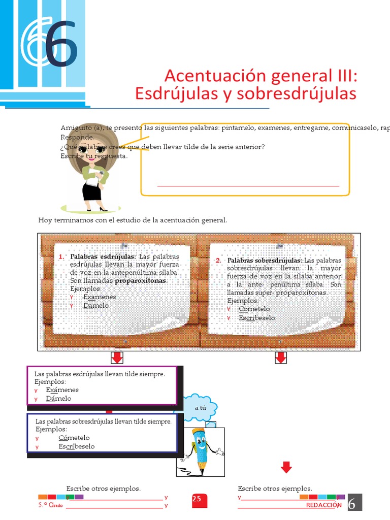 CL - P - 5to Grado - S3 - Acentuacion General - Esdrújulas y ...