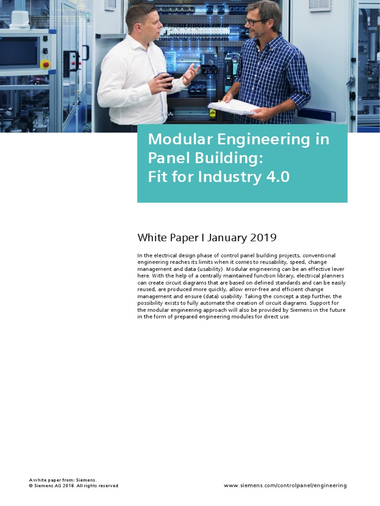 White Paper Modular Engineering in Controlpanelbuilding en | PDF | Modularity | Modular Programming