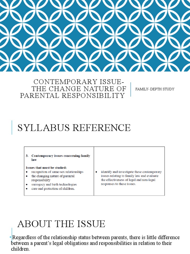 Evolution of Parental Responsibility Law | PDF | Social Science