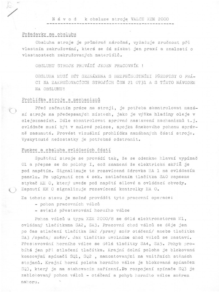 Návod XZM 2000 | PDF