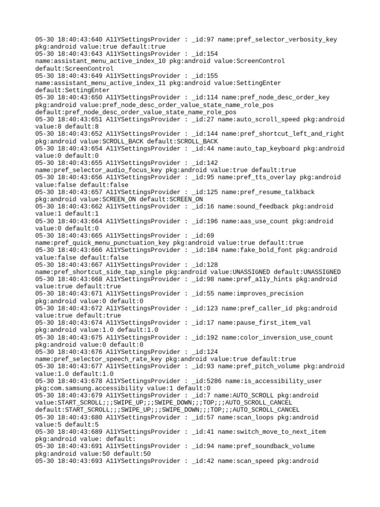 A11yprovider Log | PDF