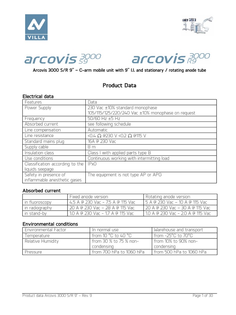 Arcovis 3000 S - R9 en Rev 9 | PDF