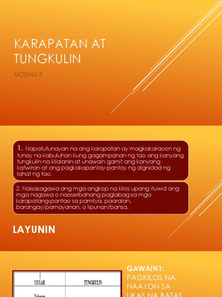 Karapatan at Tungkulin | PDF