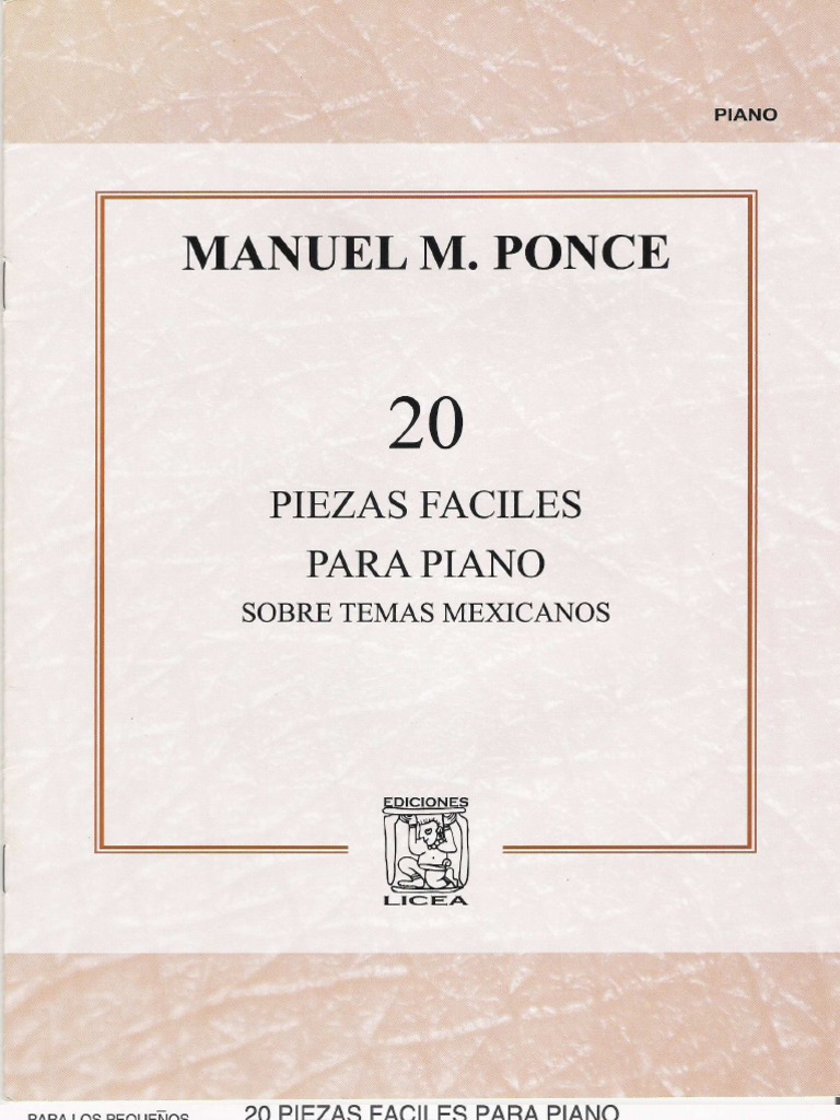 Manuel M. Ponce - 20 Piezas Fáciles para Piano | PDF