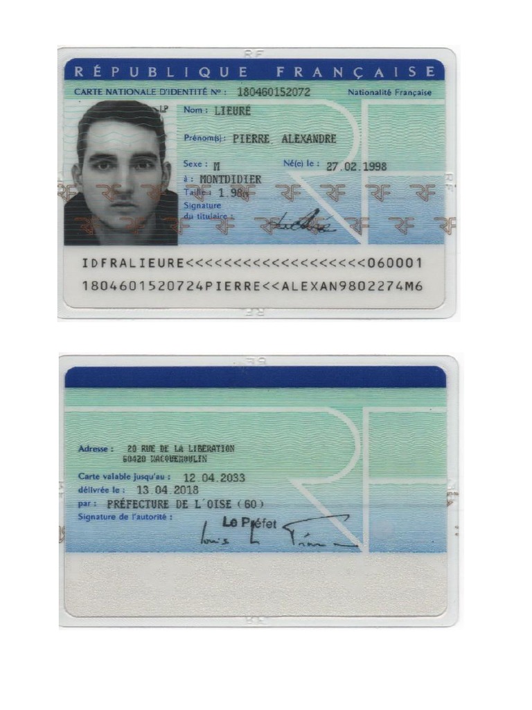 Carte d'Identité | PDF