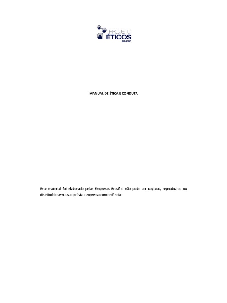 MANUAL ETICA E CONDUTA | PDF