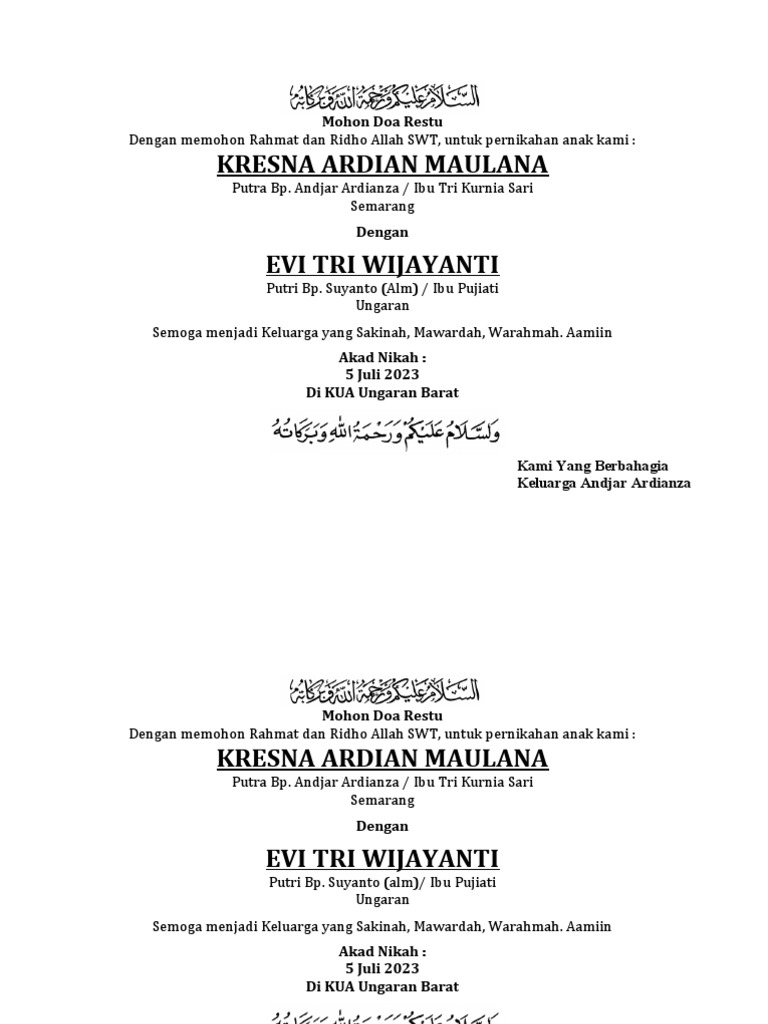 Mohon Doa Restu | PDF