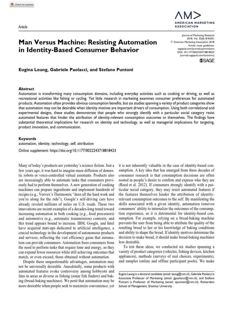 Leung 2018 | PDF | Automation