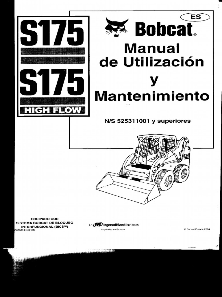 BOBCAT MANUAL E175 ESPAÑOL | PDF