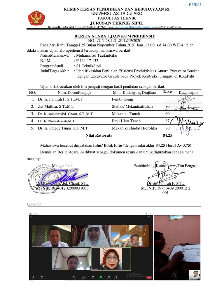 Ujian Komprehensif Teknik Sipil 2020 | PDF
