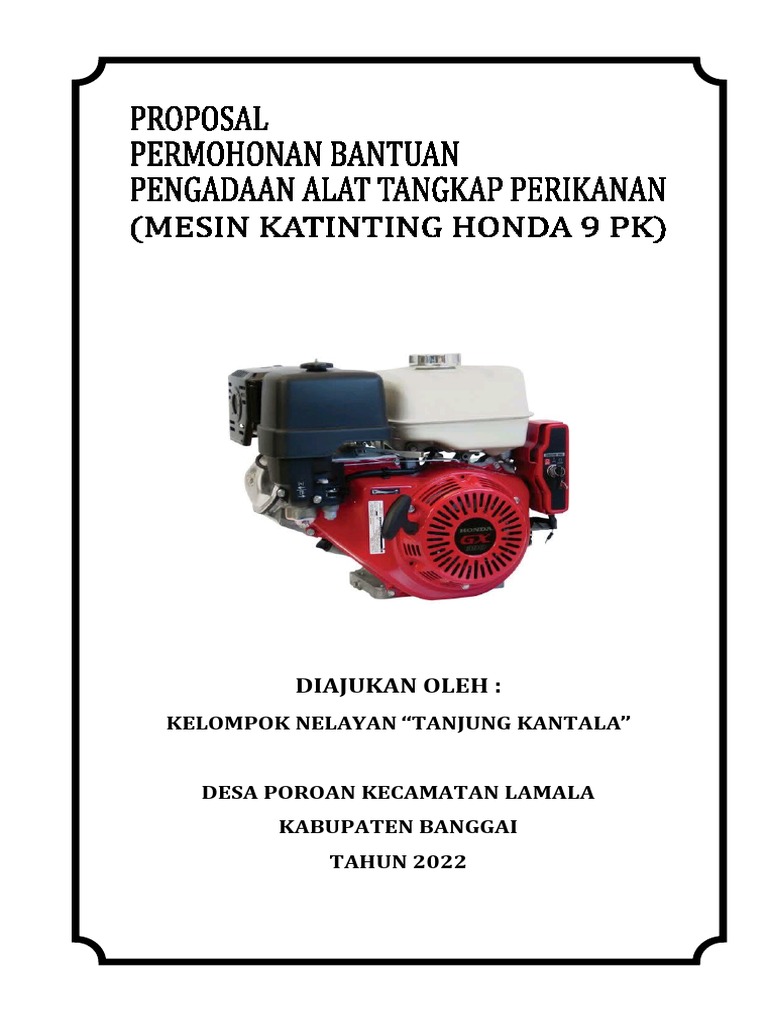 Proposal Permohonan Katinting | PDF