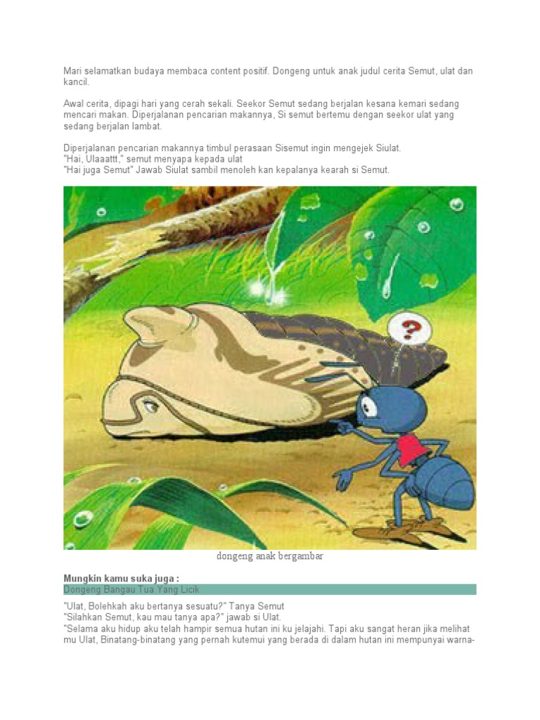 Semut Dan Ulat Pdf