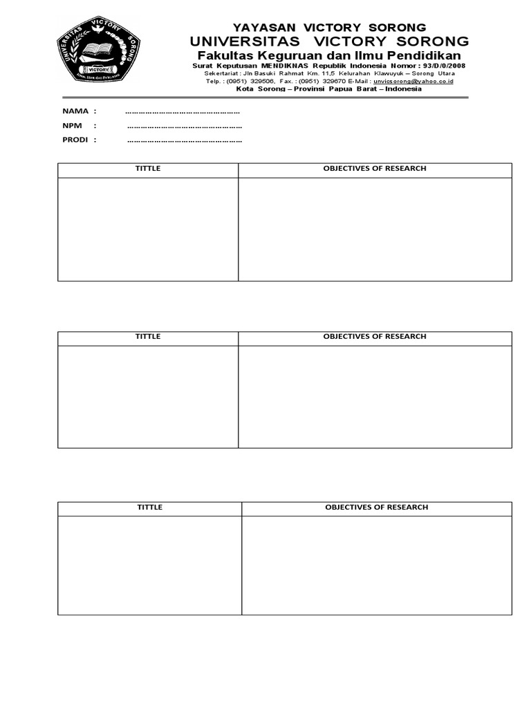 Format Seminar Judul | PDF