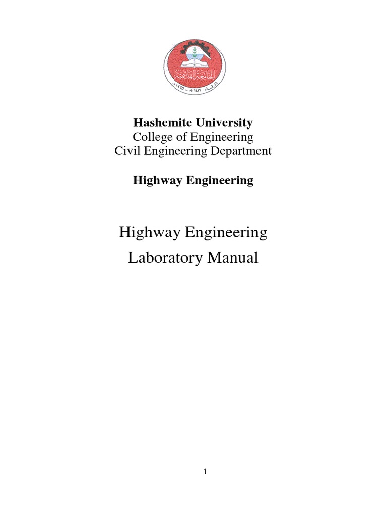 Highway Lab Manual 2021 | PDF | Physical Sciences | Applied And Interdisciplinary Physics