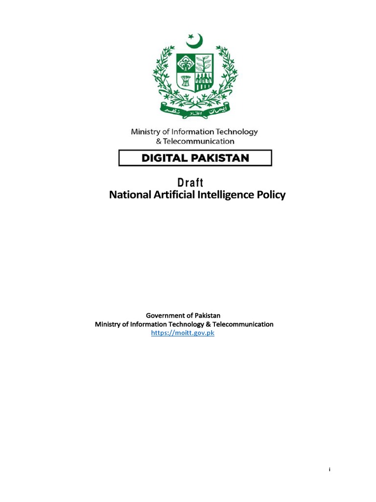 National AI Policy Consultation Draft V1 | PDF