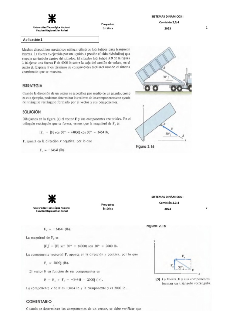 2c-Proyectos Estatica - Resueltos (Bedford Fowler) | PDF 2c-Proyectos Estatica - Resueltos (Bedford Fowler) | PDF
