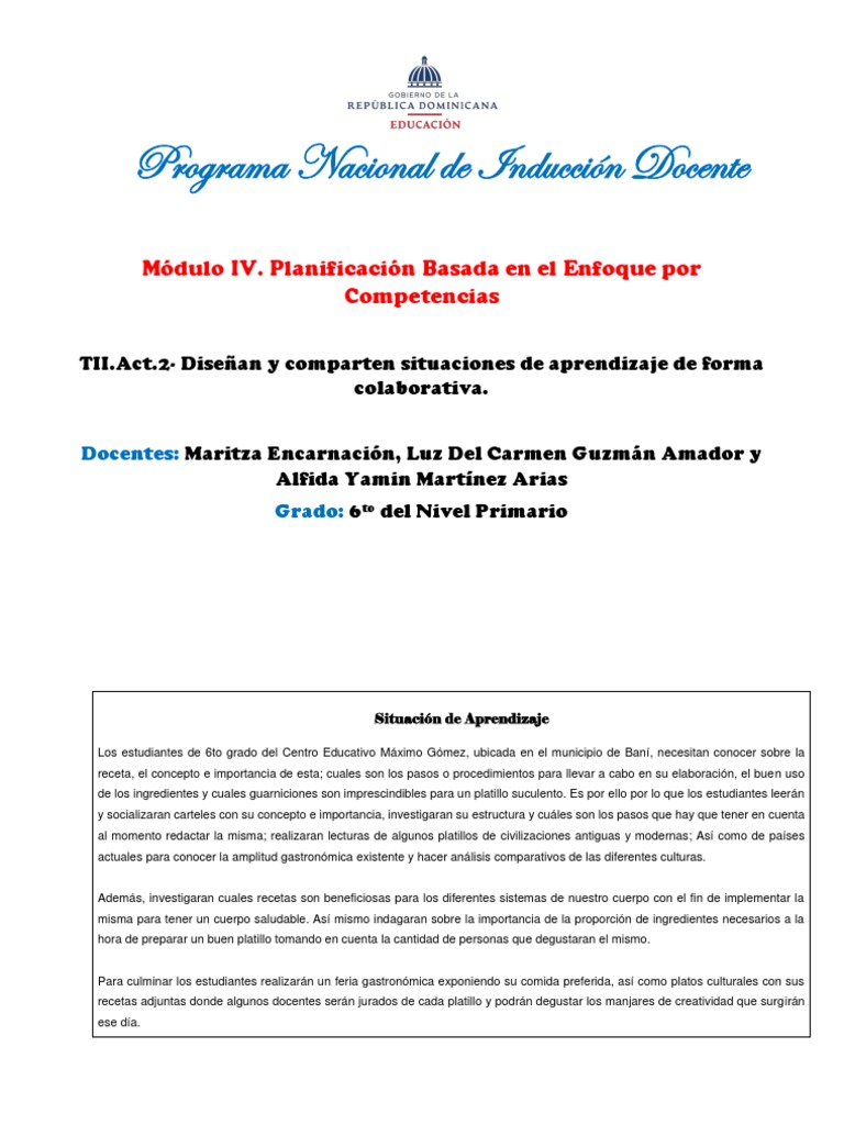 TII.Act.2- Diseñan y comparten situaciones de aprendizaje | PDF ... TII.Act.2- Diseñan y comparten situaciones de aprendizaje | PDF ...