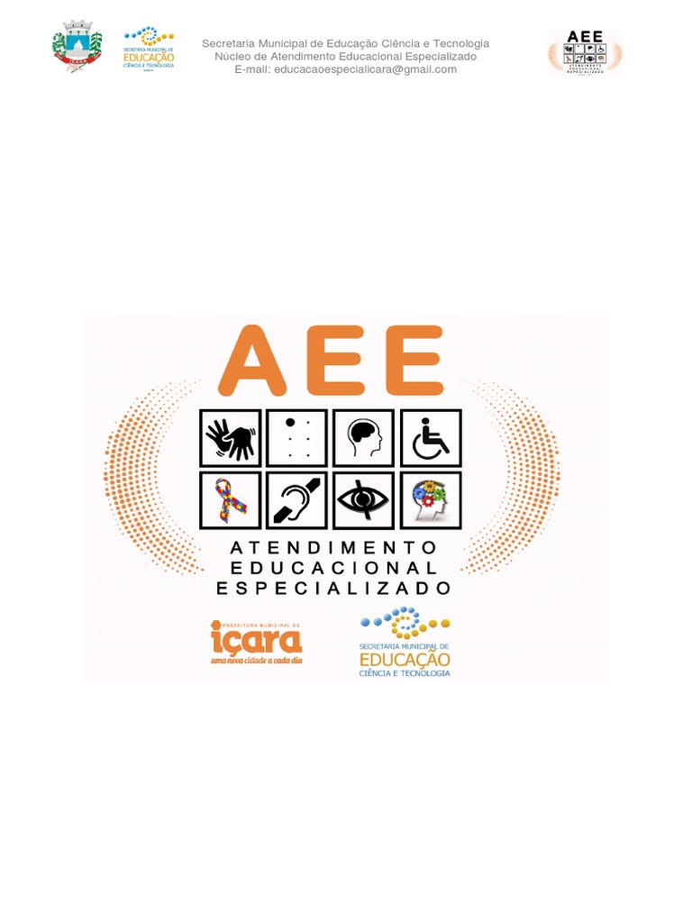 Manual Do AEE de Içara | PDF | Educação Especial | Pedagogia
