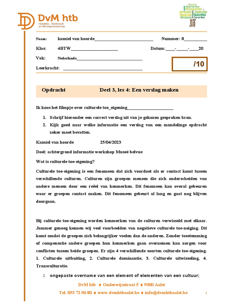 Schrijftaak een verslag maken (1) (1) | PDF