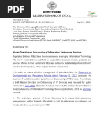 RBI IT Governance Directions 2023 | PDF | Disaster Recovery ...