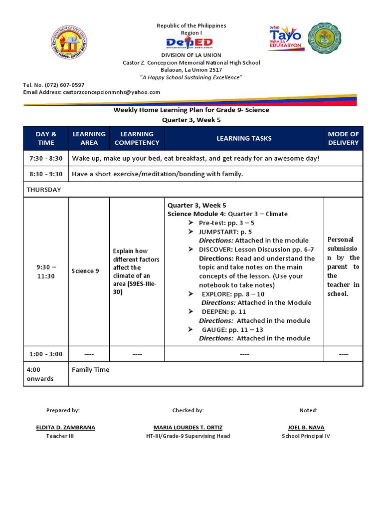 Science 9 Q3 WEEK 5 | PDF | Psychology | Cognitive Science