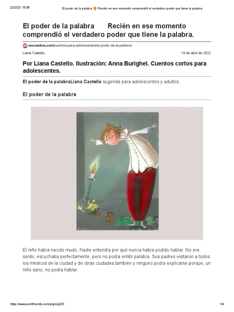 El poder transformador de la palabra | PDF